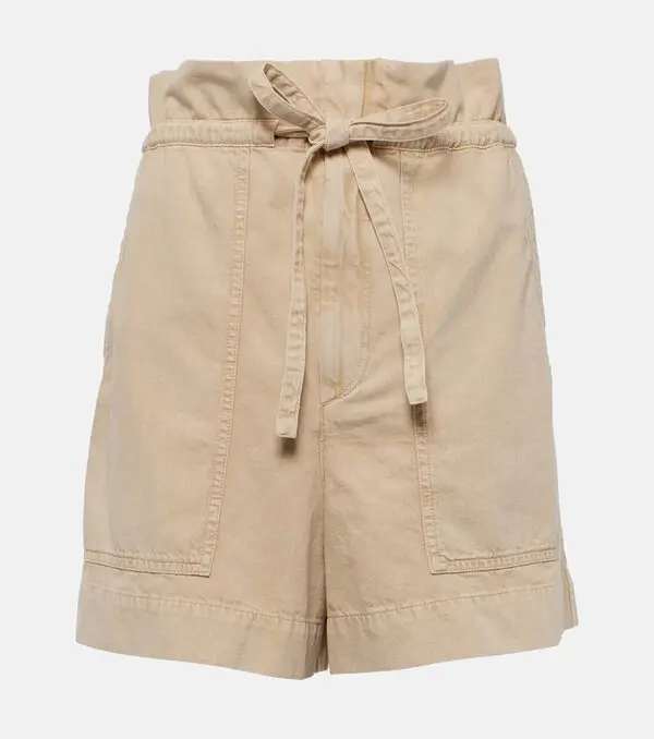 MARANT ETOILE Ipolyte High-rise Denim Shorts - Brown