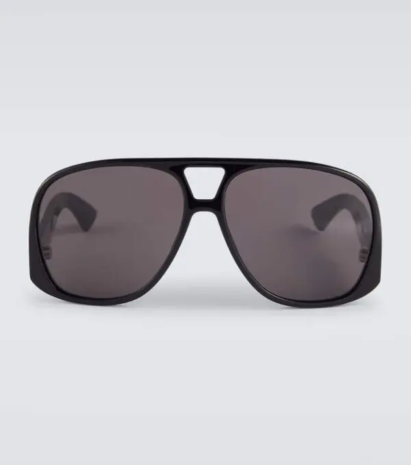 Saint Laurent Sl 652 Solace Aviator Sunglasses - Black