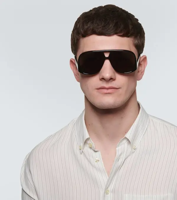 Saint Laurent Sl 652 Solace Aviator Sunglasses - Black | Editorialist