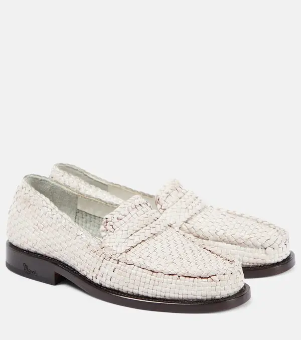 Marni Woven Leather Loafers