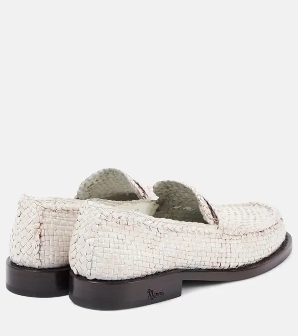 Marni Woven Leather Loafers