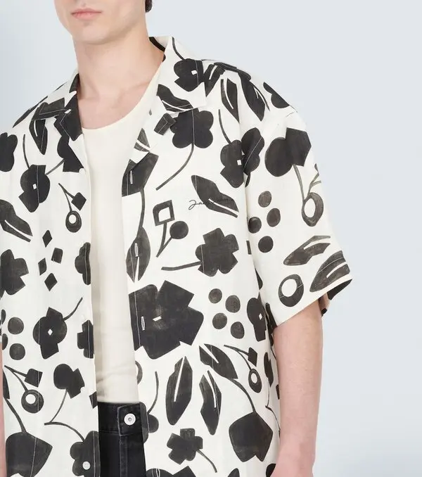 Jacquemus Jean Printed Linen Shirt - Multicoloured