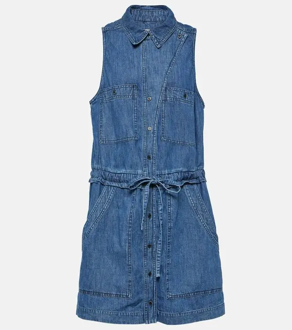 MARANT ETOILE Ines Denim Mini Dress - Blue