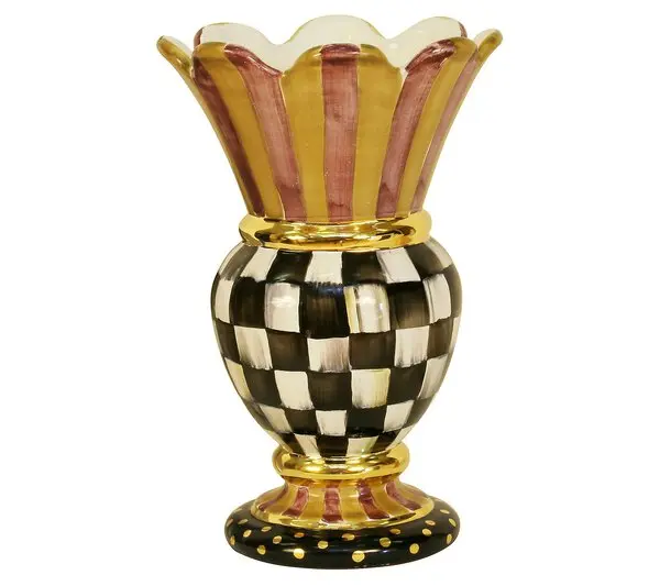 MACKENZIE-CHILDS Sterling Check Great Vase - One-color