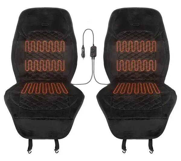 STALWART 2 Heated Seat Covers For Cars Universa L 12v - One-color