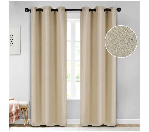 SUPERIOR Jaxon Textured Blackout Curtain Panel Et, 42x96 - One-color