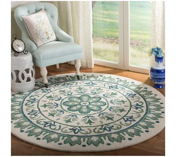 SAFAVIEH Novelty 607 Series 6' X 6' Round Rug - One-color