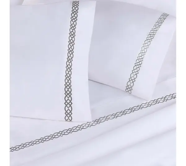 SUPERIOR Egyptian Cotton Embroidered Pillowcase S, Standard - One-color