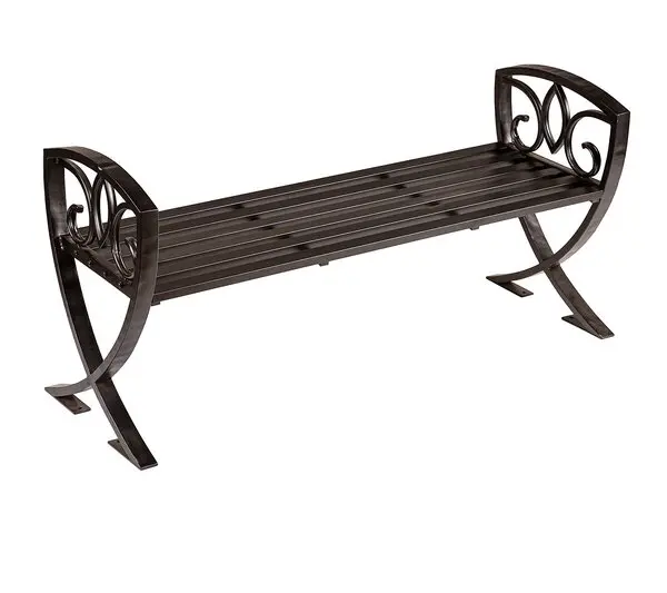EVERGREEN Garden Metal Shield Bench - One-color