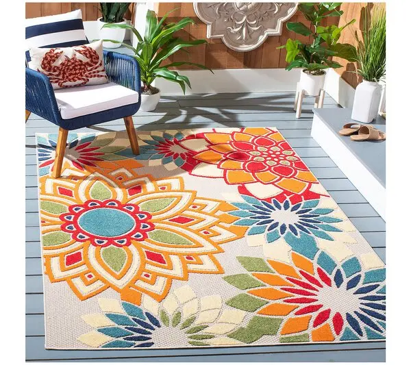 SAFAVIEH Cabana 328 Series 4'5' X 6'5' Rug - One-color