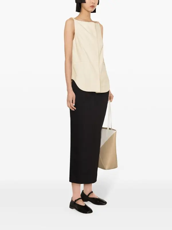 Loulou De Saison Mihant Square-neck Twill Top