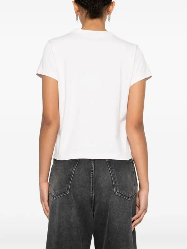 Alexander Wang Slogan-print Cropped T-shirt