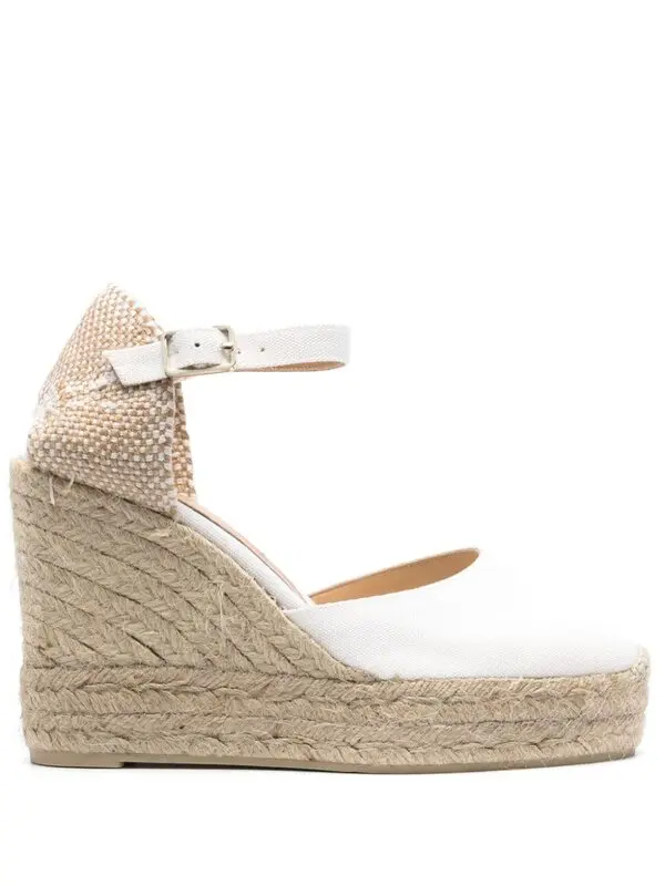 CastaÑer Carol Heeled Espadrilles - White