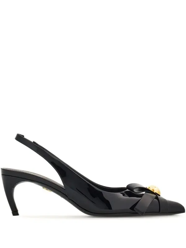 FERRAGAMO 55mm Bow-detail Pumps - Black