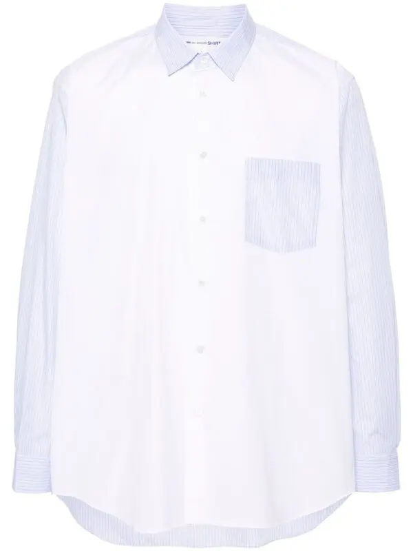 Comme Des Garçons Colour-block Cotton Shirt