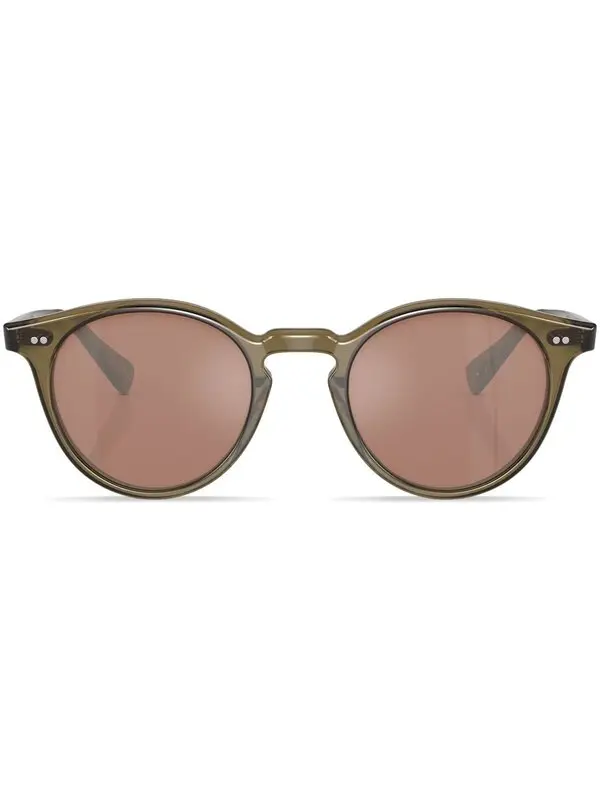 Oliver Spencer Round-frame Sunglasses - Green