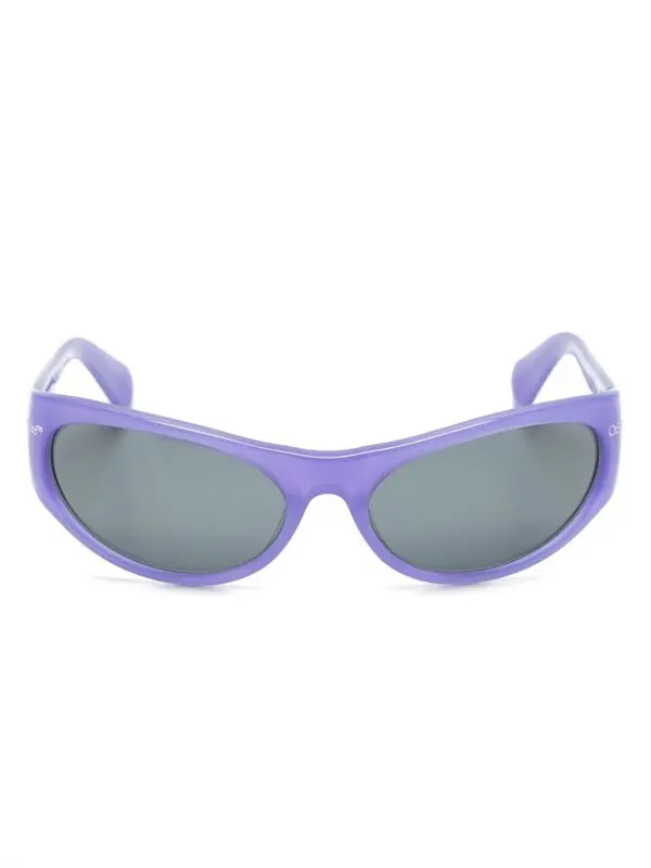Off-White Napoli Round-frame Sunglasses - Purple