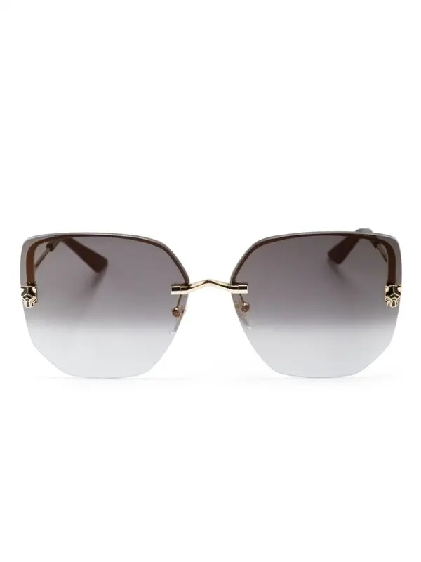 CARTIER Panthère Butterfly Sunglasses - Gold
