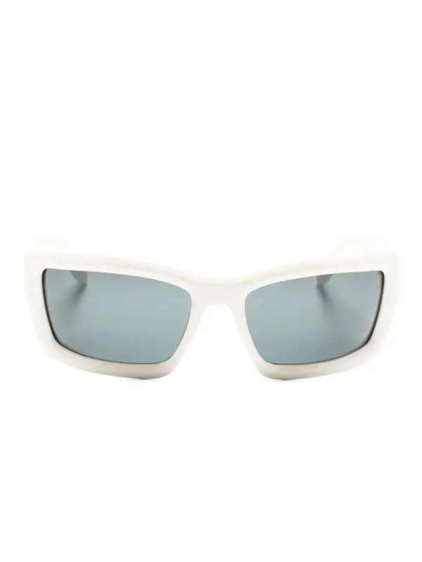 Palm Angels Adin Rectangle-frame Sunglasses - White