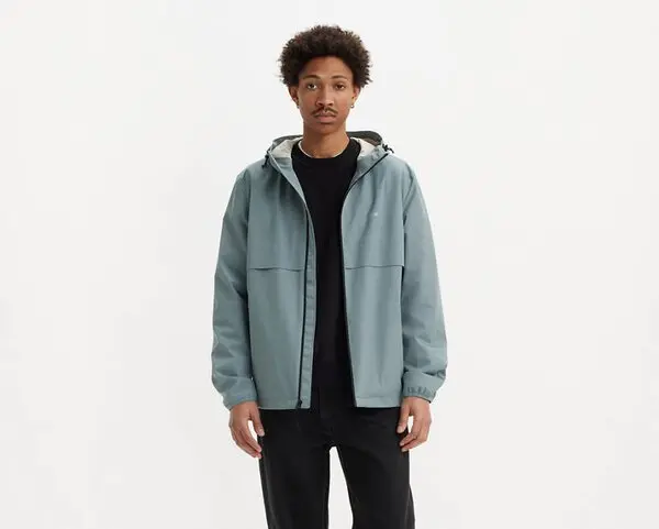 LEVI'S Hooded Rain Windbreaker Jacket - Trooper