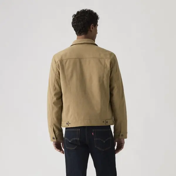 LEVI'S Faux Suede Trucker Jacket - Tan