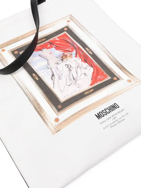 Moschino Still Life Heart-print Shoulder Bag