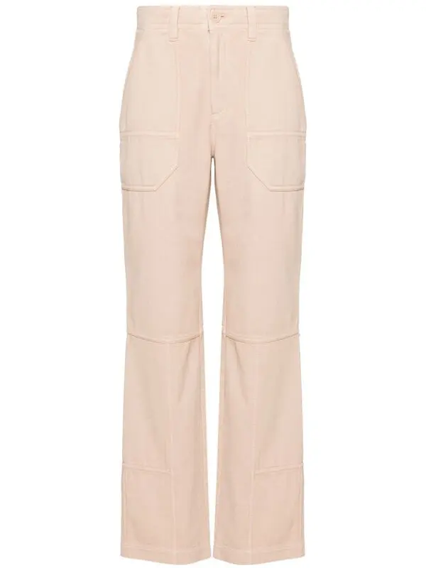 Zadig&Voltaire Pepper High-waist Straight-leg Trousers - Neutrals
