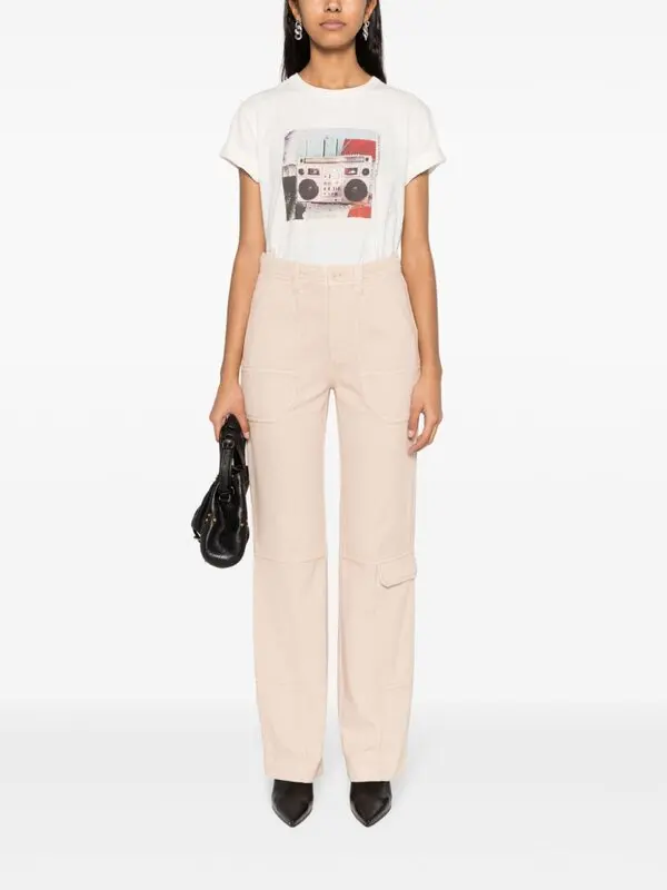 Zadig&Voltaire Pepper High-waist Straight-leg Trousers - Neutrals
