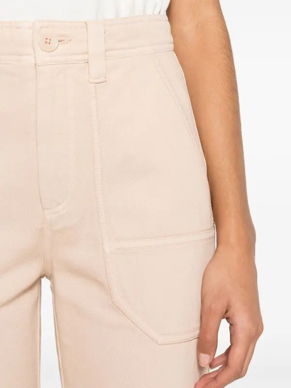 Zadig&Voltaire Pepper High-waist Straight-leg Trousers - Neutrals