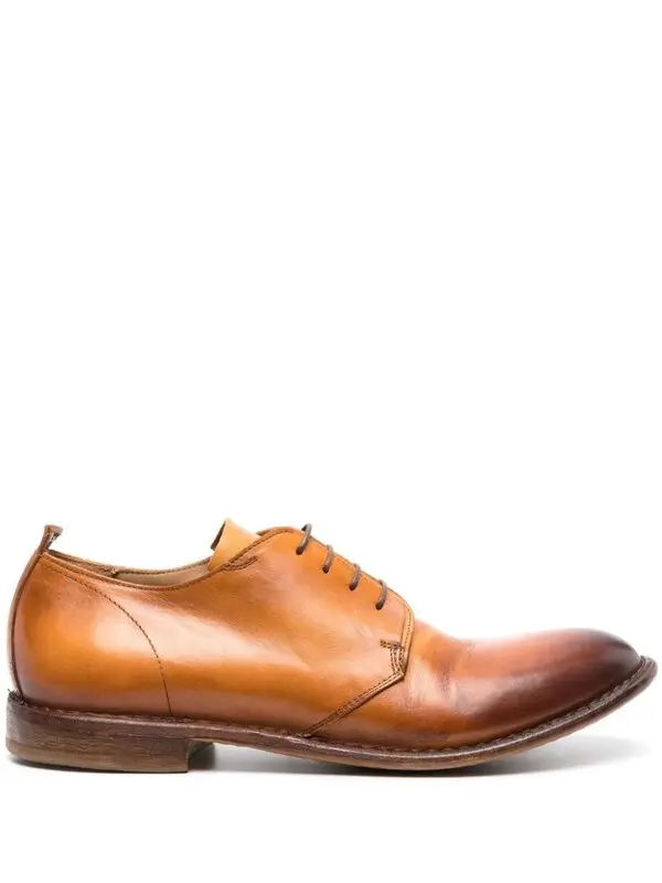 Moma Lace-up Leather Derby Shoes - Brown