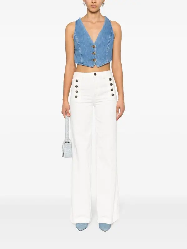 TWINSET Button-up Denim Waistcoat