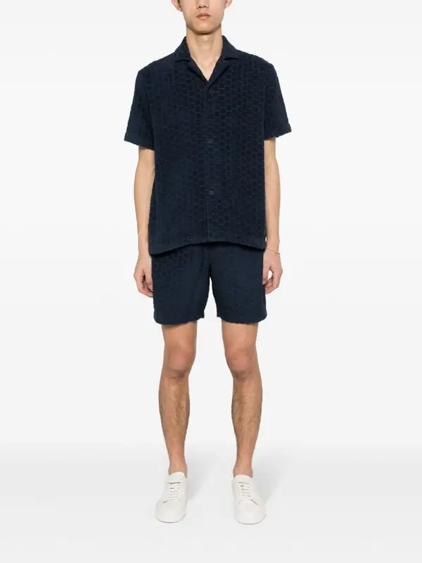 Orlebar Brown Howell Geometric Pattern Shirt