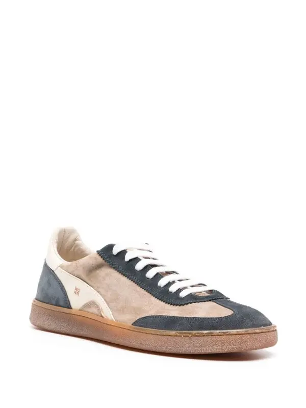 Moma Panelled Suede Sneakers - Brown