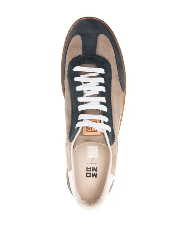 Moma Panelled Suede Sneakers - Brown