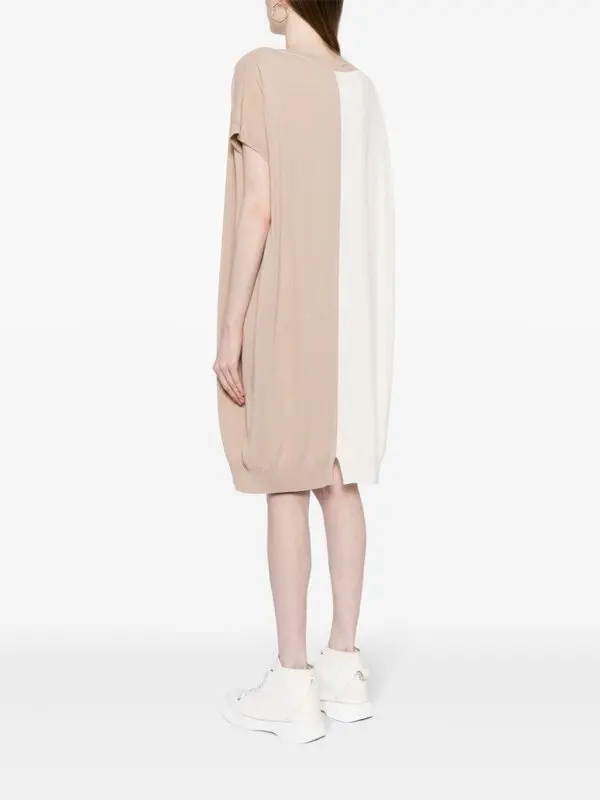 MAISON MARGIELA Two-tone Knit Dress