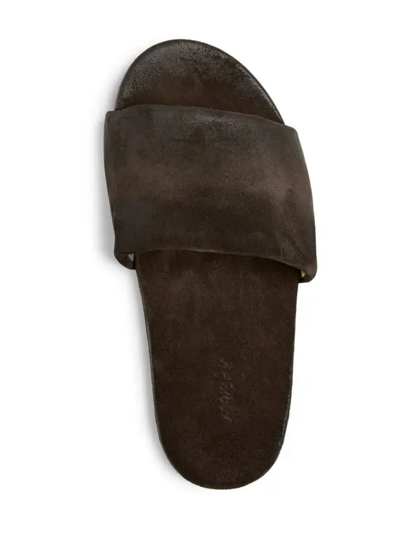 Marsèll Spanciata Suede Flat Sandals - Brown
