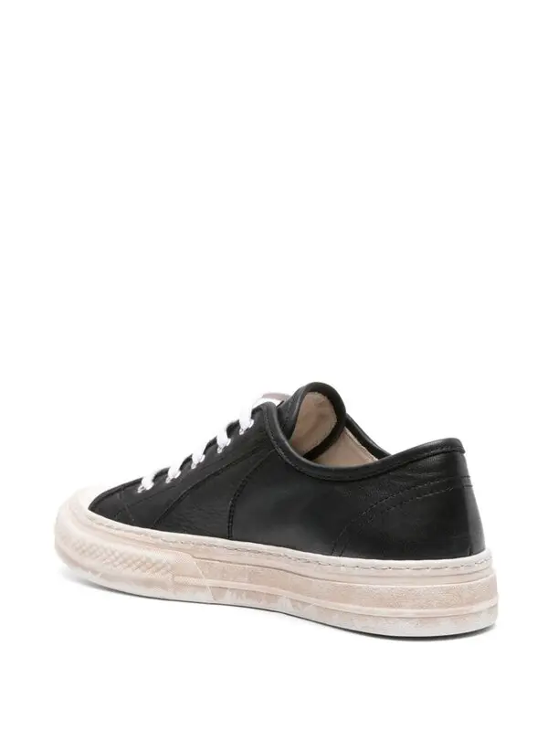 Moma Panelled Leather Sneakers