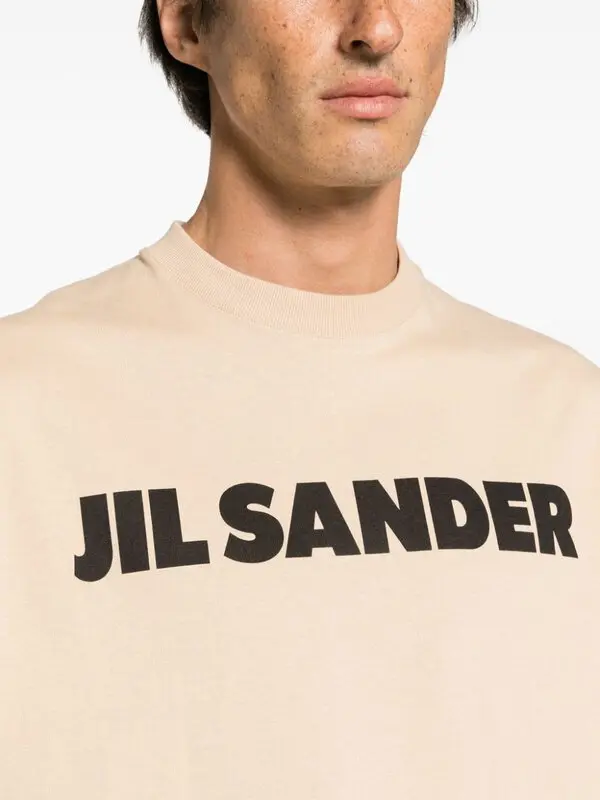 JIL SANDER Logo-print T-shirt - Neutrals