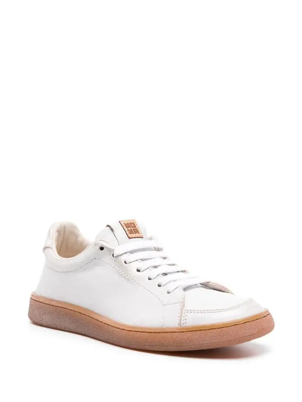 Moma Metallic-sheen Leather Sneakers