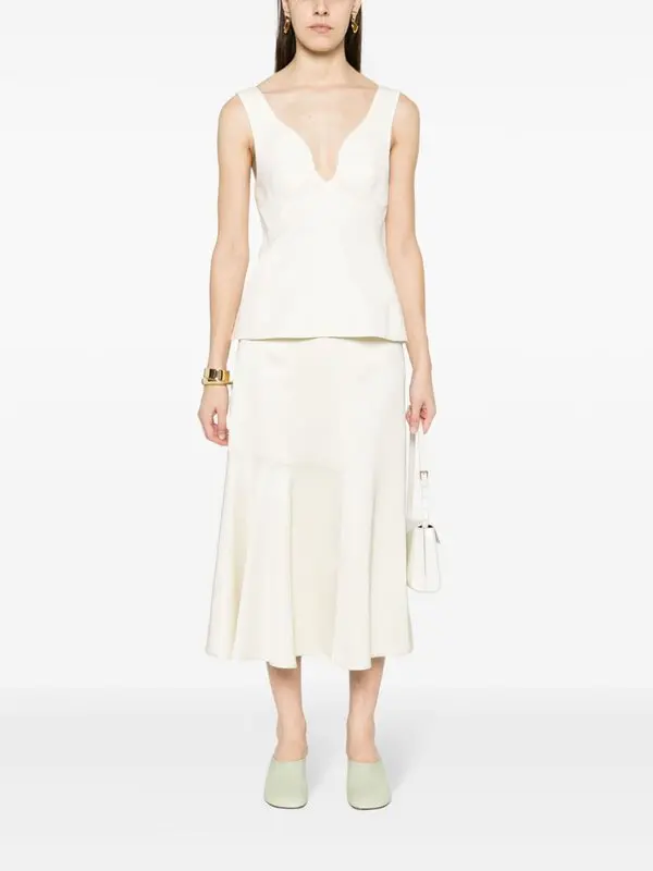 JIL SANDER High-waisted Panelled Midi Skirt