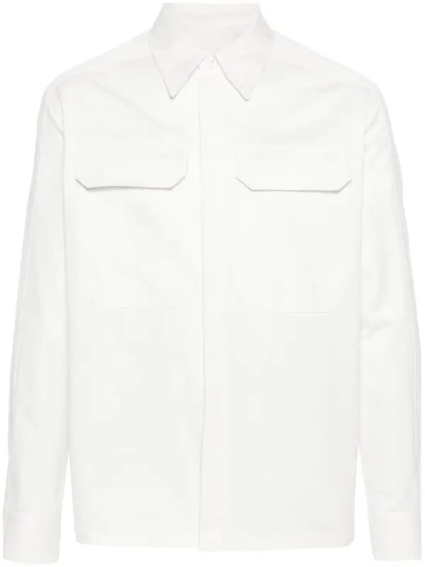 JIL SANDER Button-up Cotton Overshirt