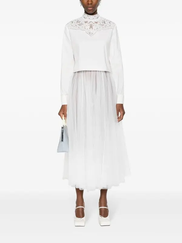 FORTE_FORTE Sheer Tulle Maxi Skirt