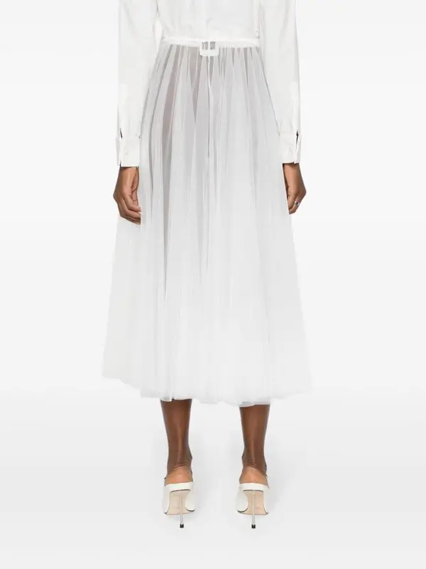 FORTE_FORTE Sheer Tulle Maxi Skirt