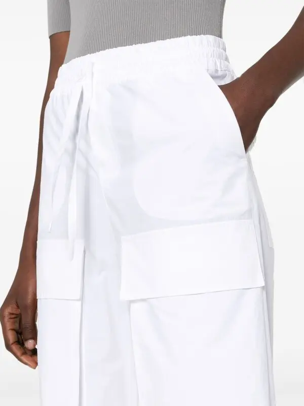 P.a.r.o.s.h Straight-leg Cotton Cargo Trousers - White