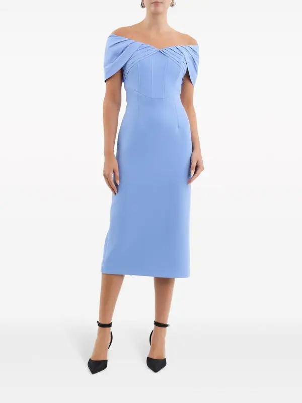 ted baker gabie dress blue GABIE One Shoulder Wrap Midi Dress | Ted Baker Croatia – Ted Baker London