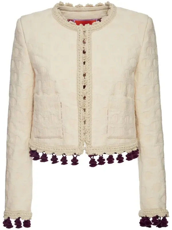 La DoubleJ Bijoux Embroidered Cropped Jacket