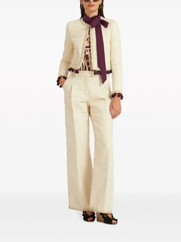 La DoubleJ Bijoux Embroidered Cropped Jacket