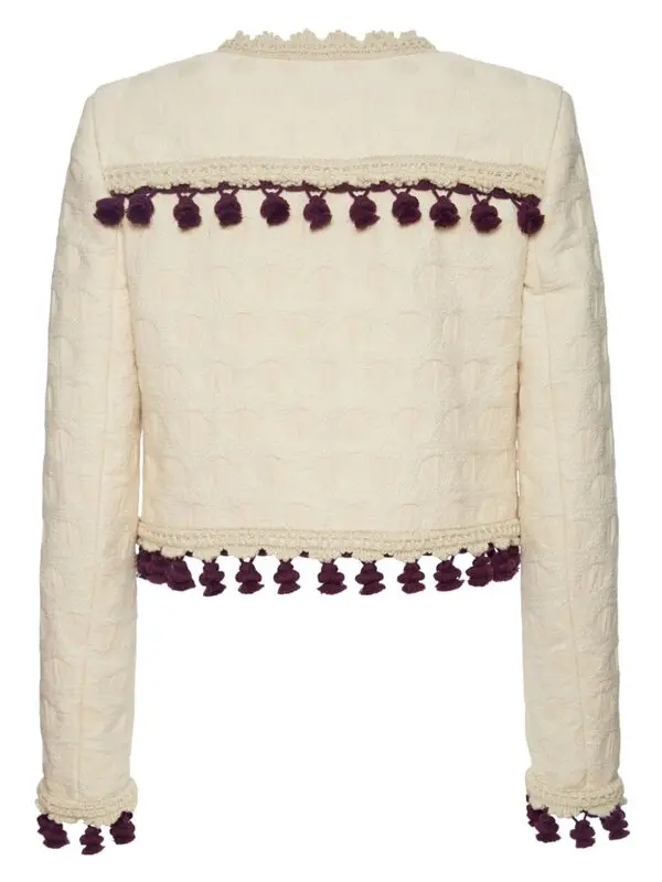 La DoubleJ Bijoux Embroidered Cropped Jacket