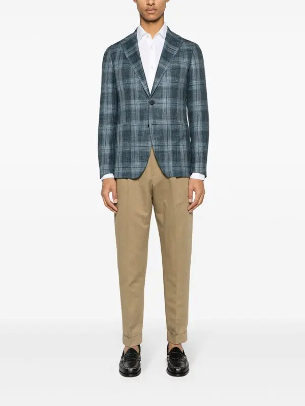 PT TORINO Mid-rise Tapered Trousers - Neutrals