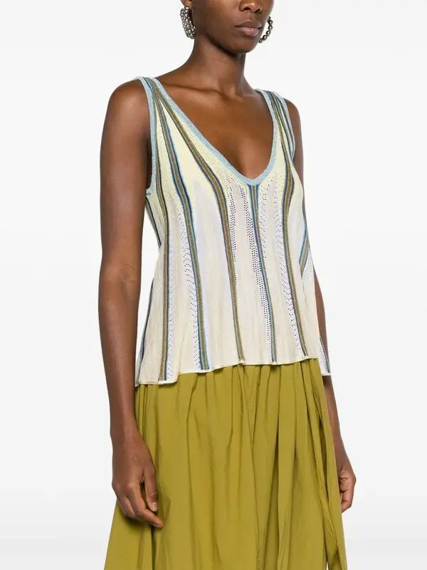 FORTE_FORTE V-neck Knitted Top